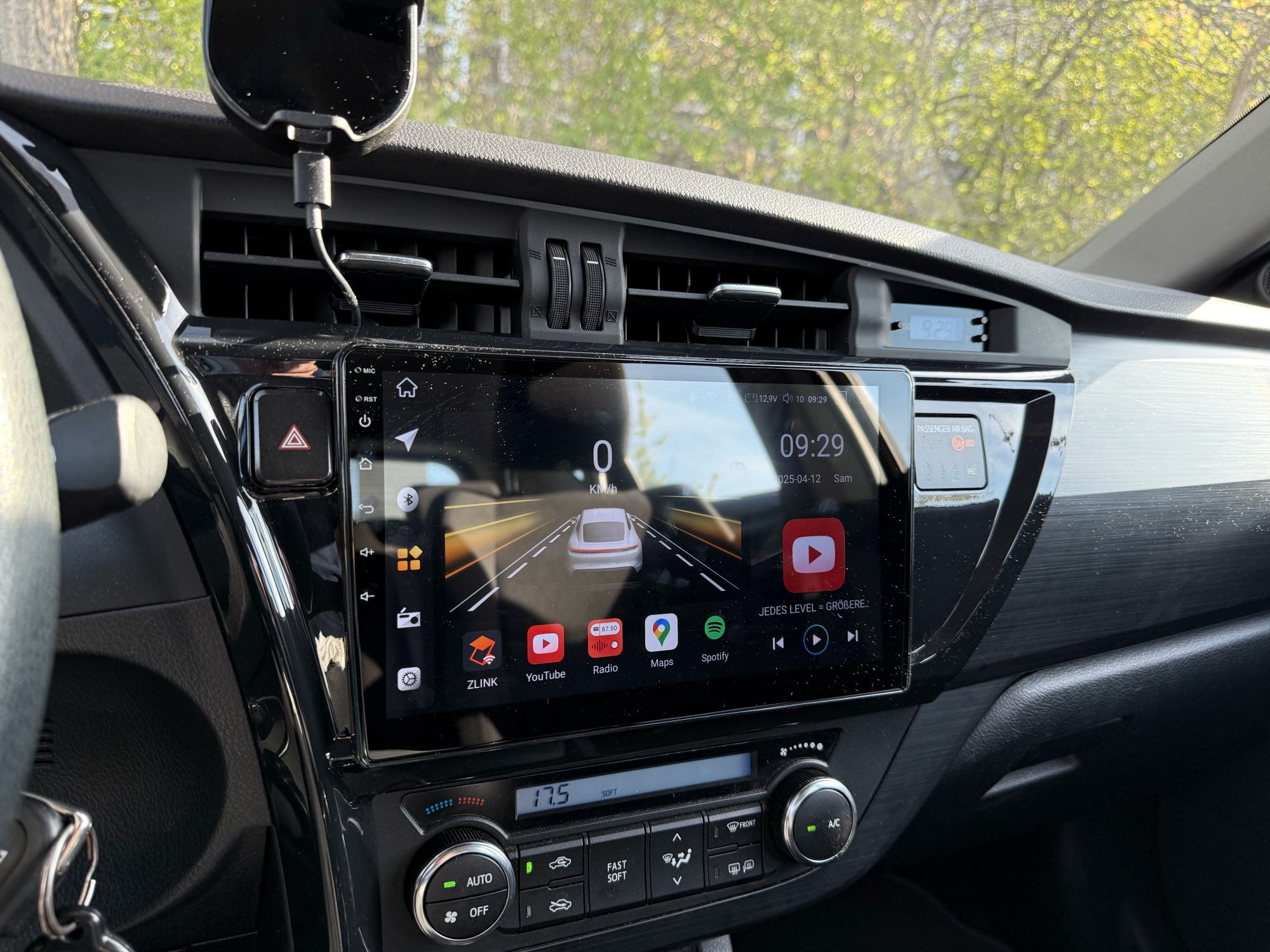 Car Tablet TOYOTA AURIS - COROLLA 2013-2016 Android 14 navi gps wifi h ...