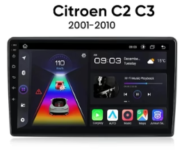 Citroen C2 C3 2001-2010 9" Carplay Android Auto Radio RDS WIFI GPS BT ...