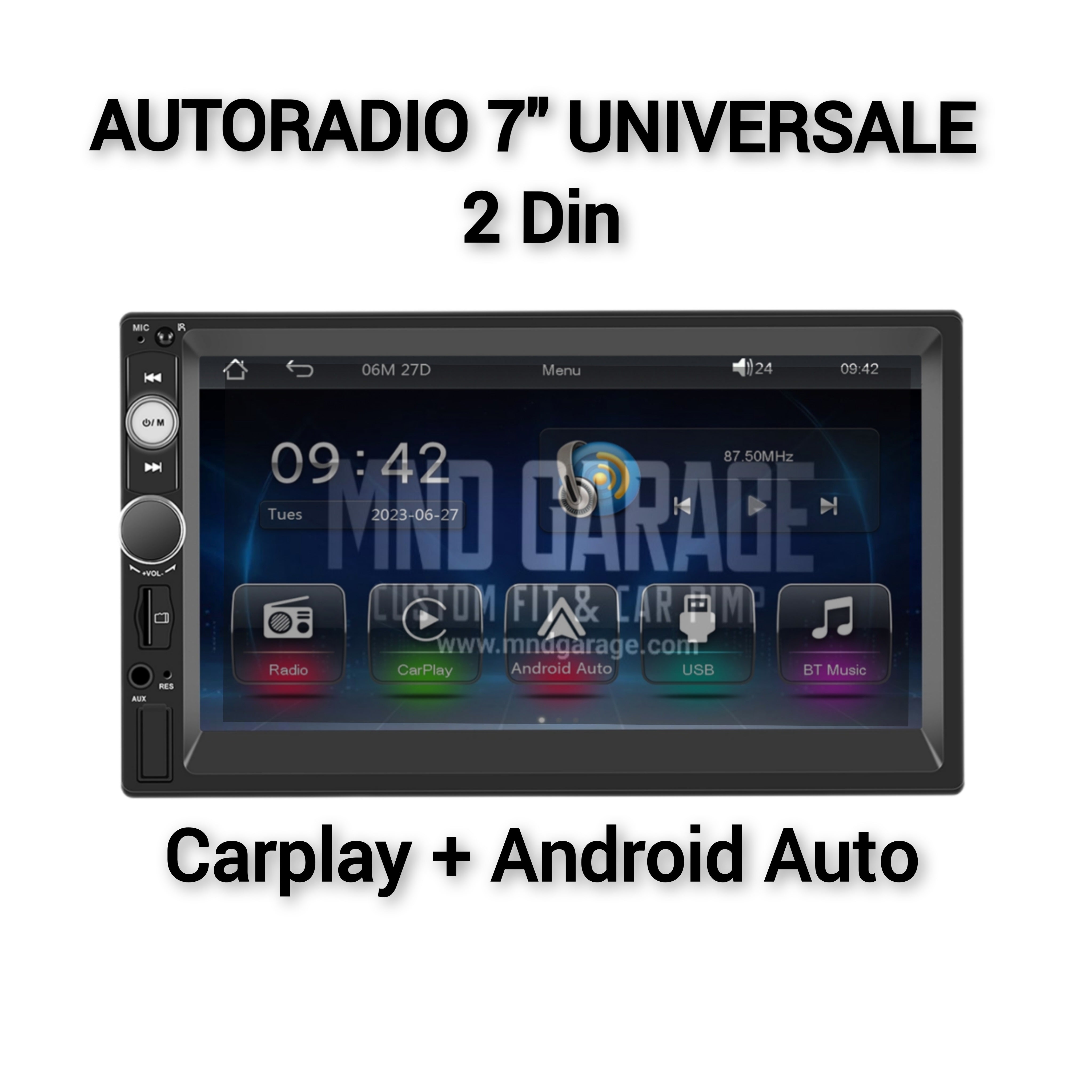 7 "autoradio universale 2 Din MP3 MP5 lettore multimediale Audio Stere ...