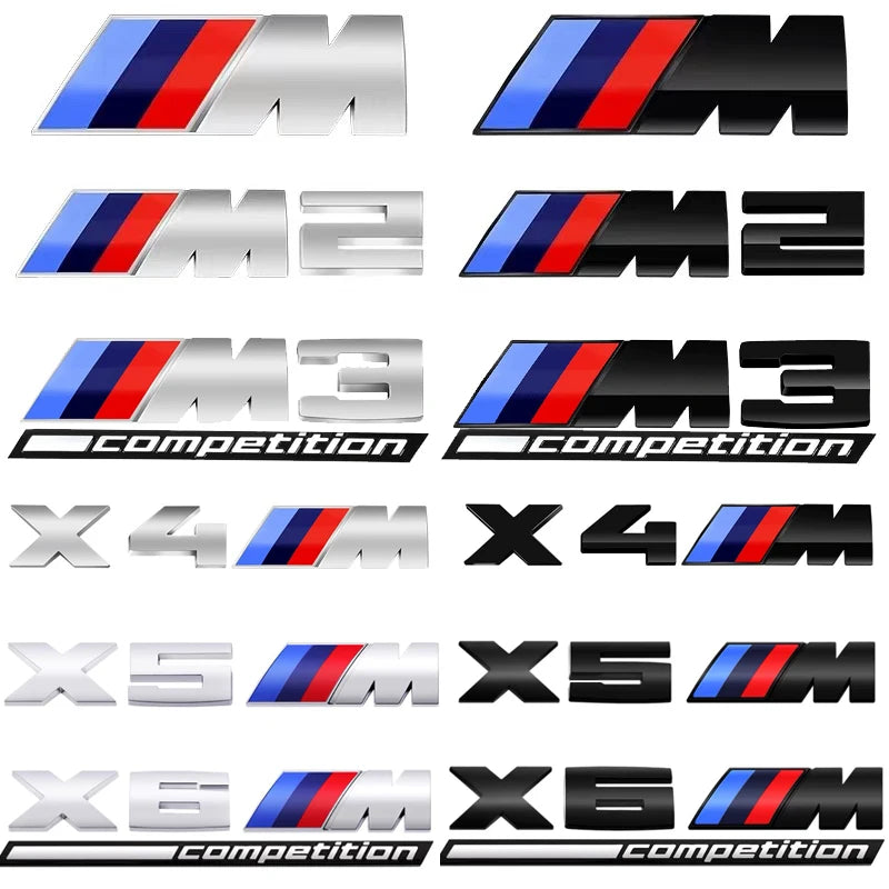 Badge M motorsport BMW BMW F10 F20 F30 E90 F80 F87 X1 X2 X3 X4 X5m X6m ...