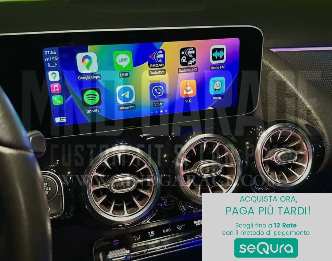 "INTERFACCIA BOX CARPLAY ANDROID AUTO Mercedes NTG 6 MBUX FULL SCREEN ...